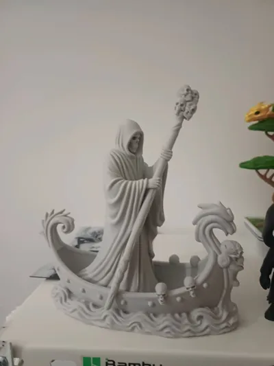 Death Arrived — Gothic Boat Statue - Free 3D Print Model - MakerWorld