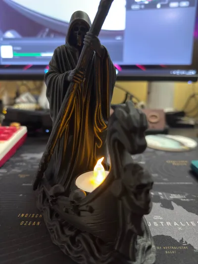 Death Arrived — Gothic Boat Statue - Free 3D Print Model - MakerWorld