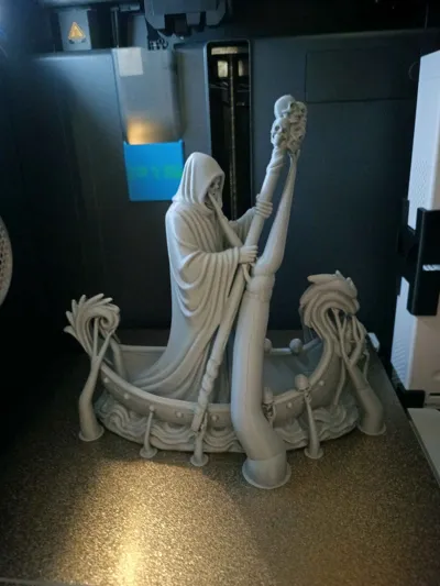 Death Arrived — Gothic Boat Statue - Free 3D Print Model - MakerWorld