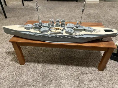 RC Battleship SMS Helgoland 1:150 scale - Free 3D Print Model - MakerWorld