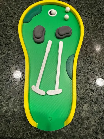 Mini Golf Multi-Player Fun Course 1 - Free 3D Print Model - MakerWorld