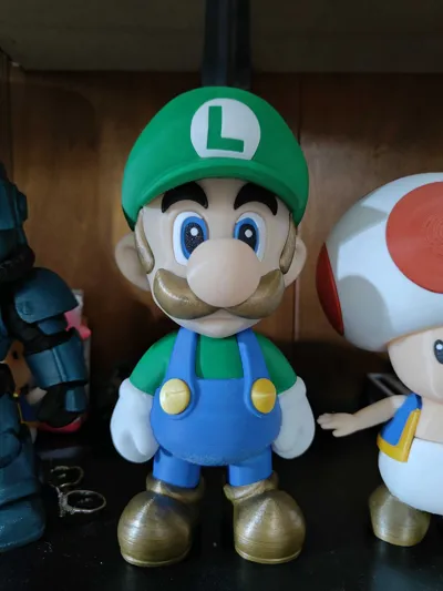 Chibi Luigi Multi-Color Multi-Part Print (No AMS required) - Free 3D ...