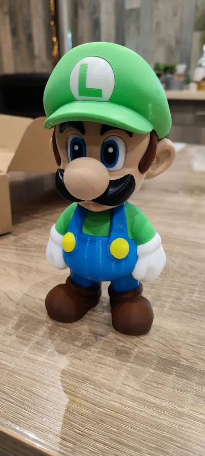 Chibi Luigi Multi-Color Multi-Part Print (No AMS required) - Free 3D ...