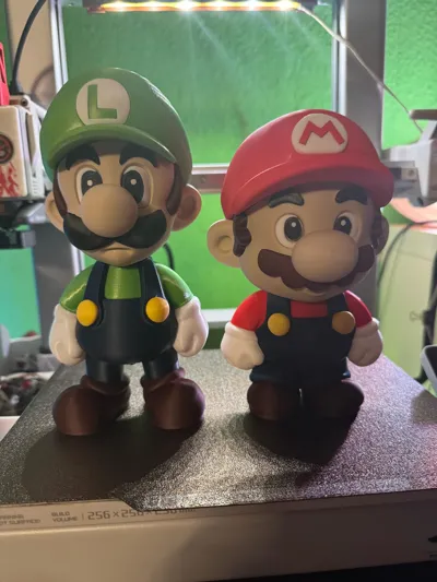 Chibi Luigi Multi-Color Multi-Part Print (No AMS required) - Free 3D ...