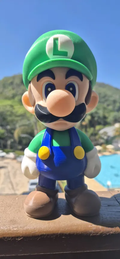 Chibi Luigi Multi-Color Multi-Part Print (No AMS required) - Free 3D ...