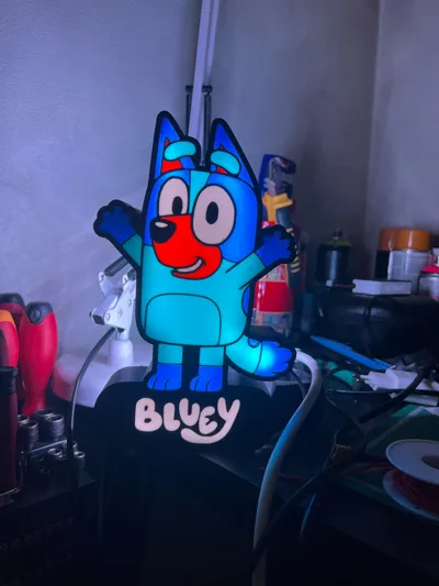 Bluey Light Box - Free 3D Print Model - MakerWorld