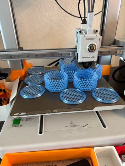 Coral Frag Mushroom Cage by richiev MakerWorld: Download Free 3D Models