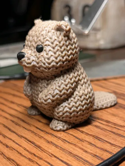 Knitted Beaver - Free 3D Print Model - MakerWorld