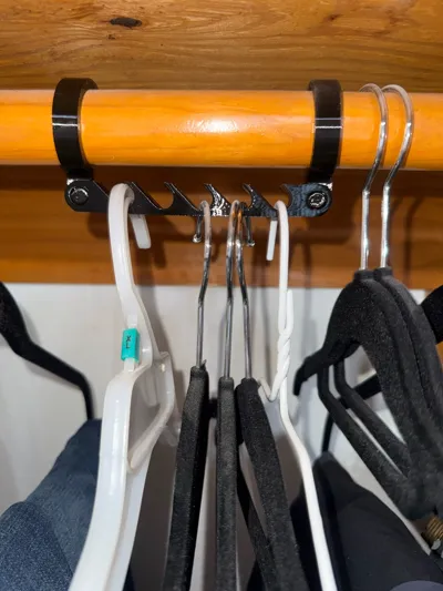 No Support Magic Clothes Hanger (pip) - 10mm holes - Free 3D Print ...