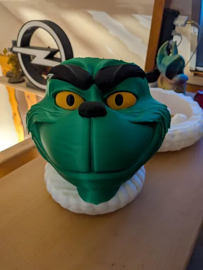 The Christmas Grinch / NO AMS - Free 3D Print Model - MakerWorld
