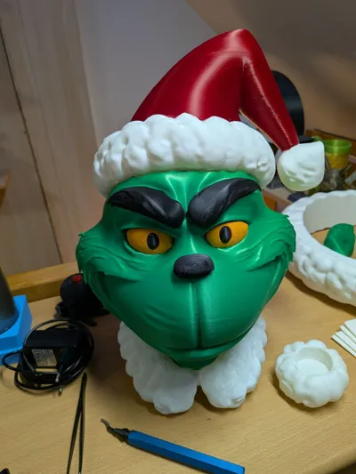The Christmas Grinch / NO AMS - Free 3D Print Model - MakerWorld