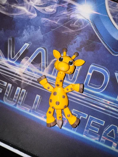 Giraffe Fidget Toy – Articulated Cute Animal - Free 3D Print Model ...