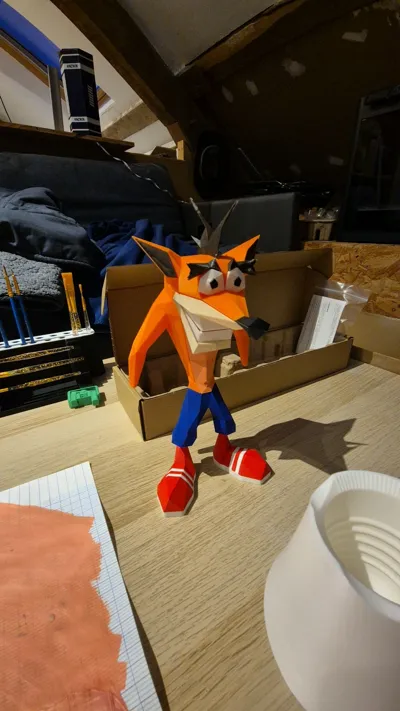 Crash Bandicoot Figure - Low Poly PS1 - NO AMS by Arniel86 MakerWorld ...