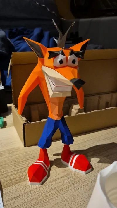 Crash Bandicoot Figure - Low Poly PS1 - NO AMS by Arniel86 MakerWorld ...