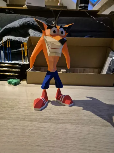 Crash Bandicoot Figure - Low Poly PS1 - NO AMS by Arniel86 MakerWorld ...