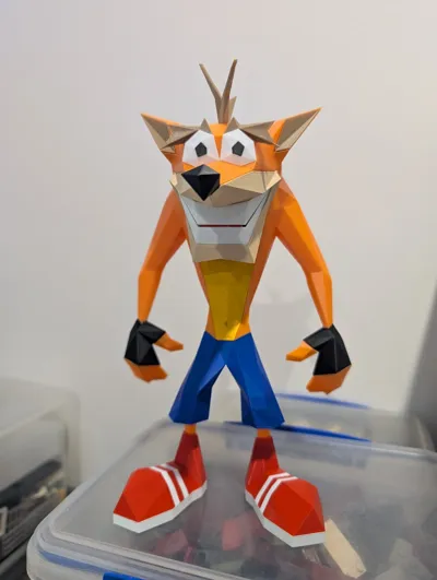 Crash Bandicoot Figure - Low Poly PS1 - NO AMS by Arniel86 MakerWorld ...