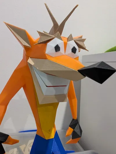 Crash Bandicoot Figure - Low Poly PS1 - NO AMS by Arniel86 MakerWorld ...