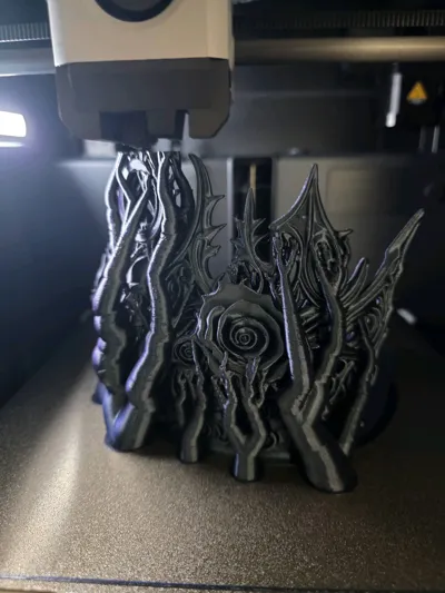 Crimson Eclipse Crown - Free 3D Print Model - MakerWorld