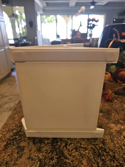 Sleek padded Laptop Stand (+PSU Storage) - Free 3D Print Model - MakerWorld
