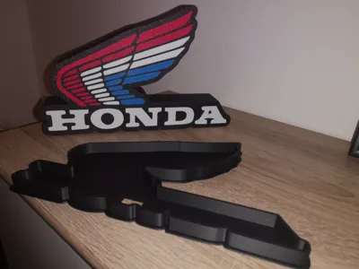 Retro Honda Wing Light Box by Phalanx MakerWorld: Download Free 3D Models