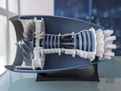 Jet Engine with outer shell Remixed by DutchWorkX3D - MakerWorld