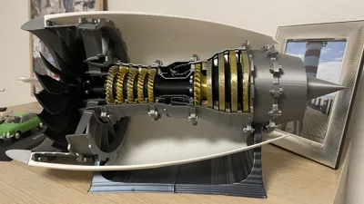 Jet Engine with outer shell Remixed by DutchWorkX3D MakerWorld ...