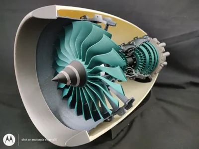 Jet Engine with outer shell Remixed by DutchWorkX3D MakerWorld ...