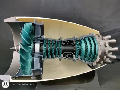 Jet Engine with outer shell Remixed by DutchWorkX3D MakerWorld ...