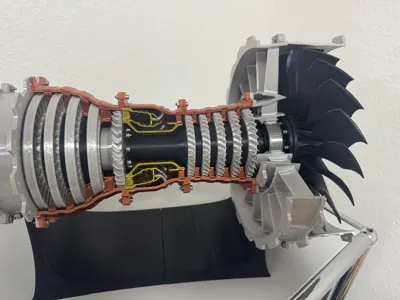 Jet Engine with outer shell Remixed by DutchWorkX3D MakerWorld ...