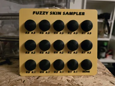 Bambu Studio Fuzzy Skin Sampler by Great Layers 3D MakerWorld: Download ...