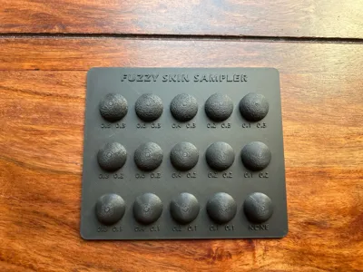 Bambu Studio Fuzzy Skin Sampler by Great Layers 3D MakerWorld: Download ...