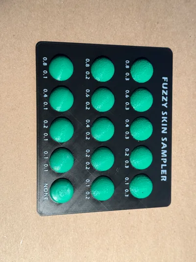 Bambu Studio Fuzzy Skin Sampler - Free 3D Print Model - MakerWorld