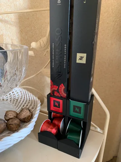 Nespresso Original Pod Dispenser with label Slot by Foxwood MakerWorld ...