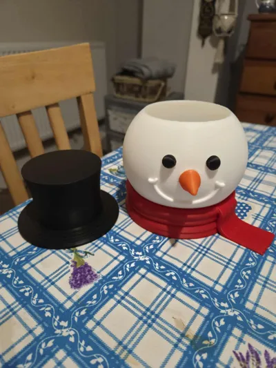 Snowman Bowl - Free 3D Print Model - MakerWorld