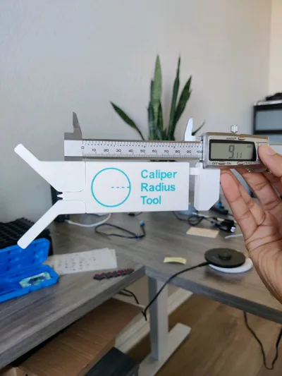 Digital Caliper Radius Gauge (1:1) - Free 3D Print Model - MakerWorld