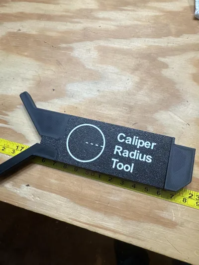 Digital Caliper Radius Gauge (1:1) - Free 3D Print Model - MakerWorld