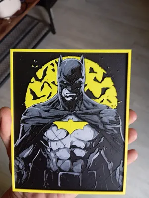 Batman - HueForge by Think3D - MakerWorld