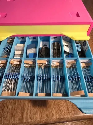 Electronic Component Storage and Organizing System by 3dEd MakerWorld ...