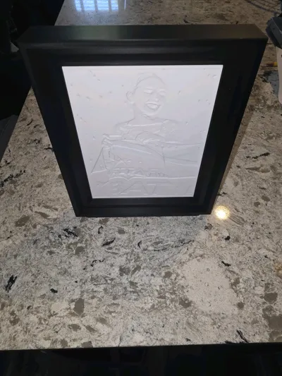 Art Deco Litho Frame for Bambu LED Backlight Board - Free 3D Print ...