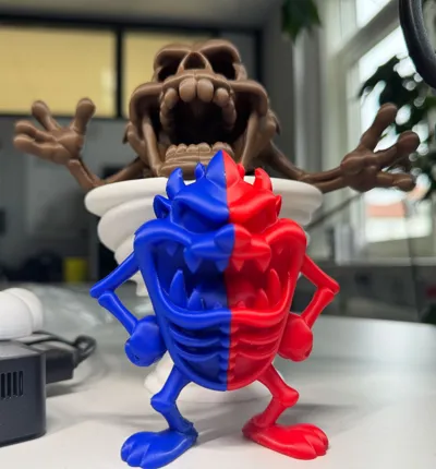 3D Skeleton Taz Looney Tunes Tasmanian Devil STL - Free 3D Print Model ...
