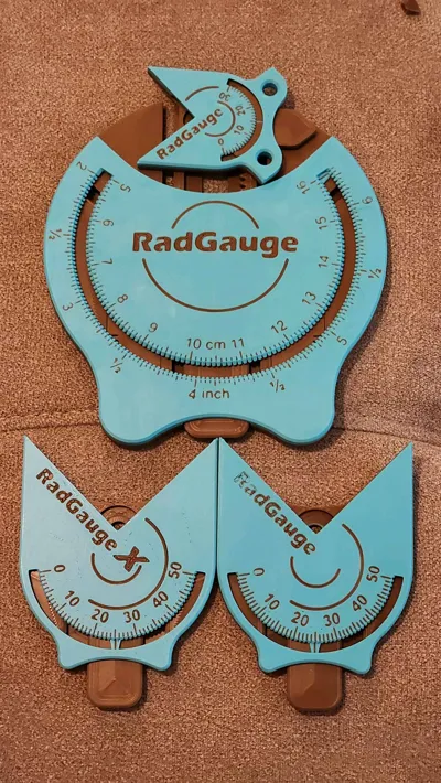 RadGauge-X (High-Precision Radius Gauge) - Free 3D Print Model - MakerWorld