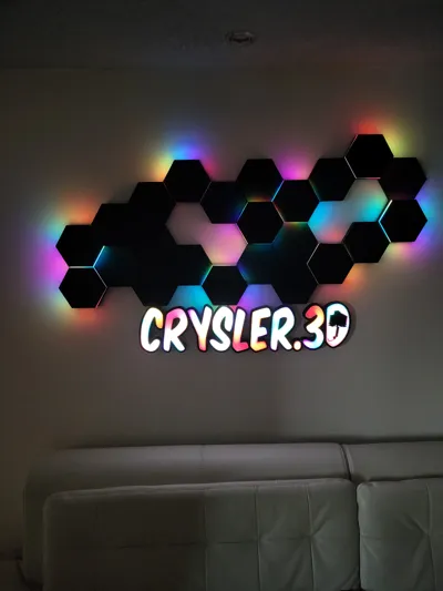 Hexatiles - Hexagon LED Wall tiles by laisch MakerWorld: Download Free ...