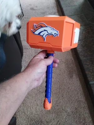 Denver Broncos Thors Hammer Remixed by Cosmic Prints MakerWorld ...