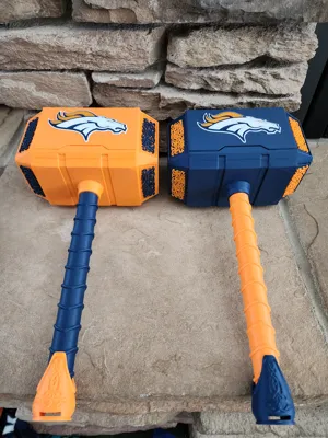 Denver Broncos Thors Hammer Remixed by Cosmic Prints MakerWorld ...
