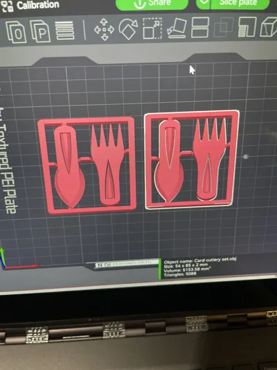 Card Cutlery Set - Kit Card by Vejstrk - MakerWorld