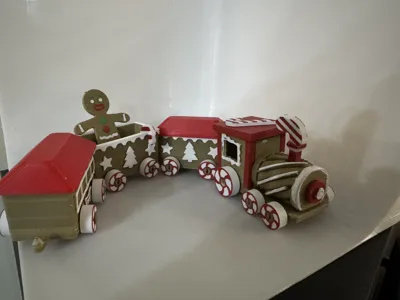 Gingerbread christmas train by Tomany MakerWorld: Download Free 3D Models