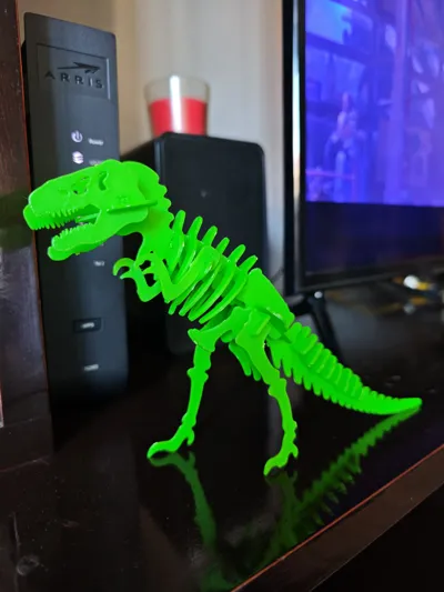 T-Rex Skeleton Kit Card by Fletch MakerWorld: Download Free 3D Models