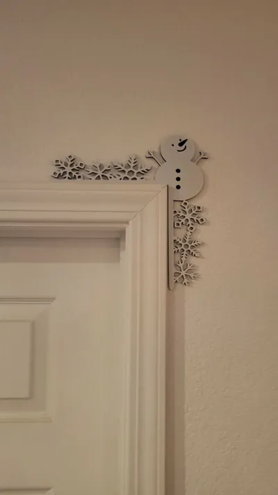 Snowman door frame hanger by Chris dobo MakerWorld: Download Free 3D Models