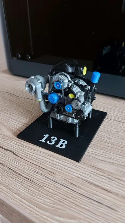 Tribute to the legendary 13B engine (Fanmade) - Free 3D Print Model ...