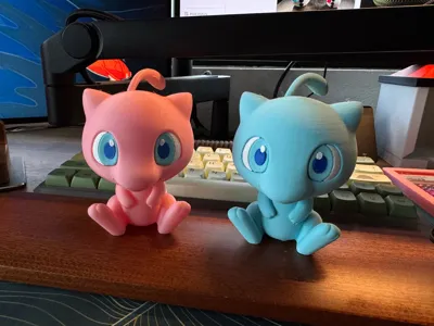 Mew Chibi - Free 3D Print Model - MakerWorld